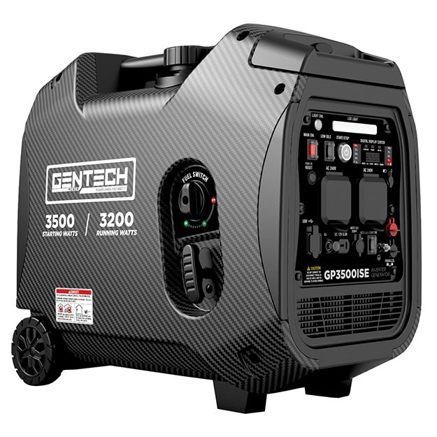 Gentech Power 3500 Watt Pure Sine Wave Inverter Generator - Black ...
