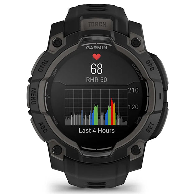 Garmin Instinct 3 Series 45mm Rugged GPS Adventure Watch (AMOLED) - Bl ...