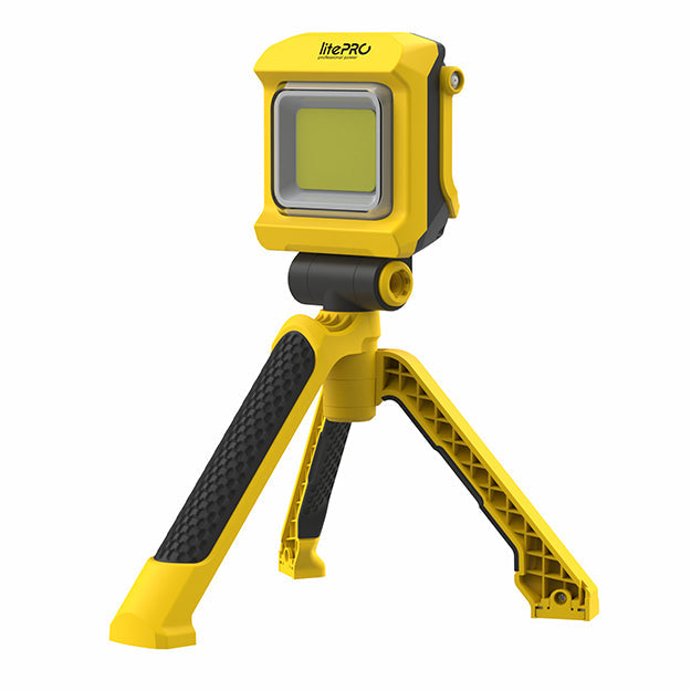 LitePro 20-Watt Rechargeable Tripod Work Light 2000 Lumens - Yellow ...