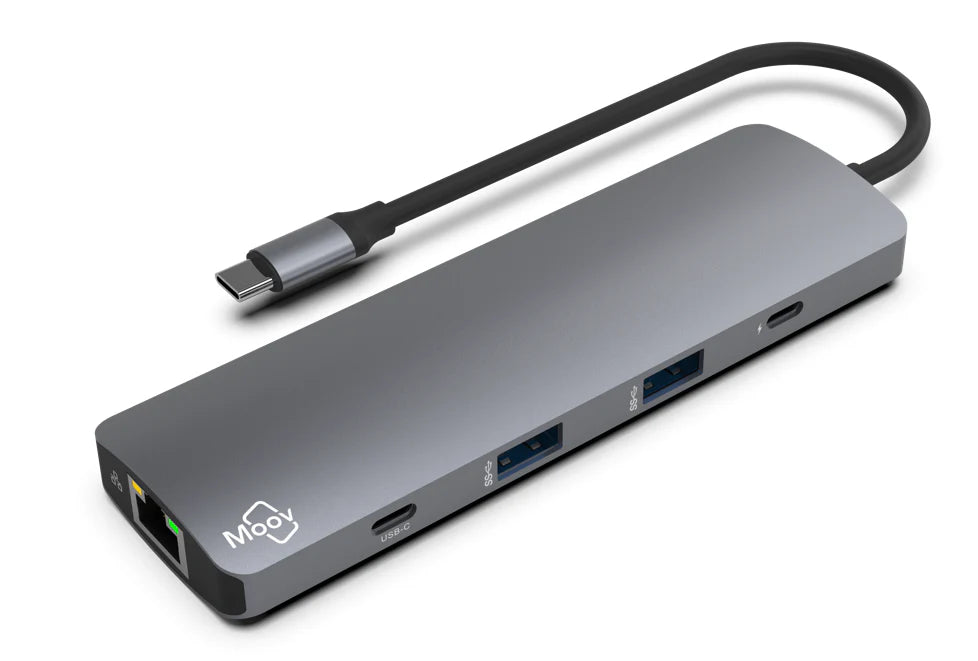 Moov 9-in-1 USB-C Multiport Hub Adapter - Space Grey — Macnificent
