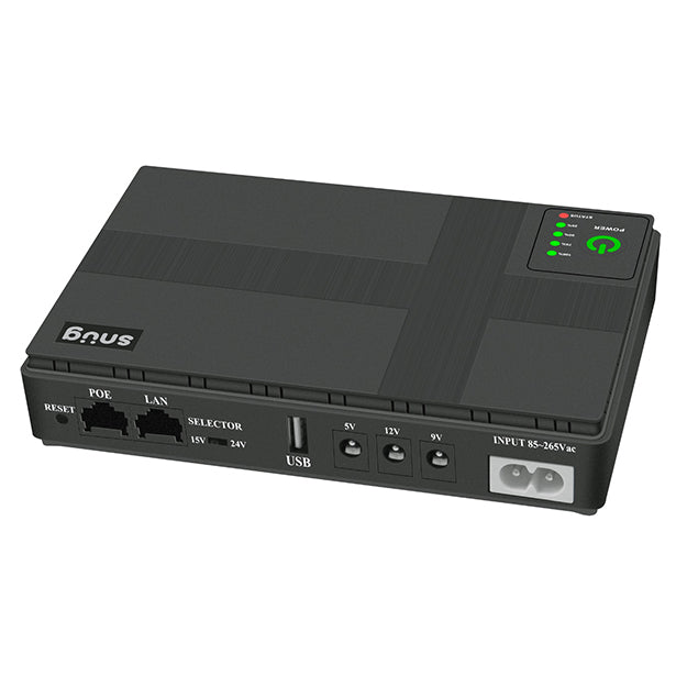 Snug Mini DC UPS 36W Lithium Battery - Black — Macnificent