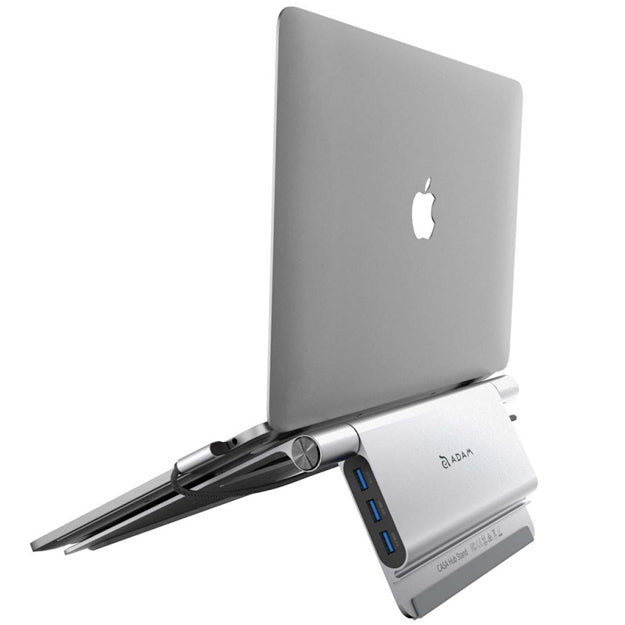 Adam Elements CASA 5 Port USB-C Laptop Stand - Grey — Macnificent