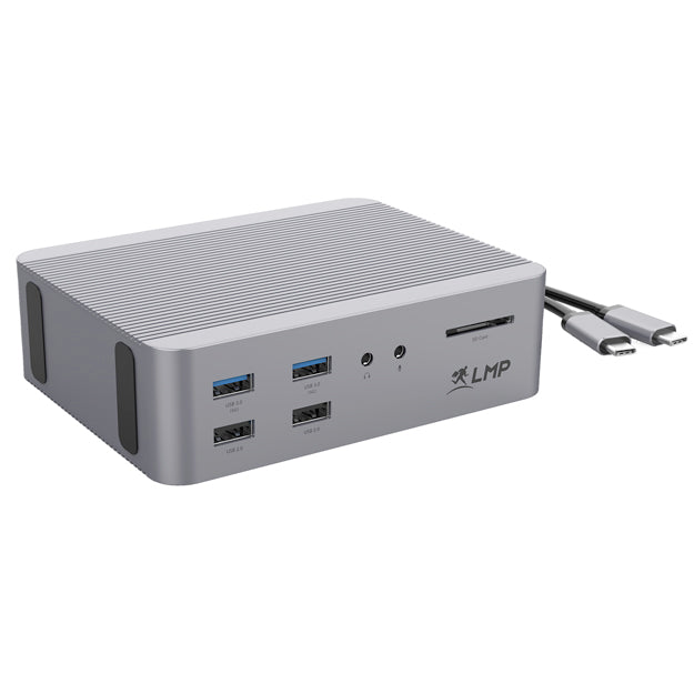 LMP 15 Port USB-C Super Dock Dual-Link Hub - Space Grey — Macnificent