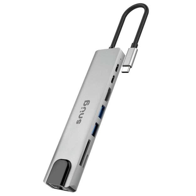 Snug 8 Port USB-C Multifunction Hub - Space Grey — Macnificent